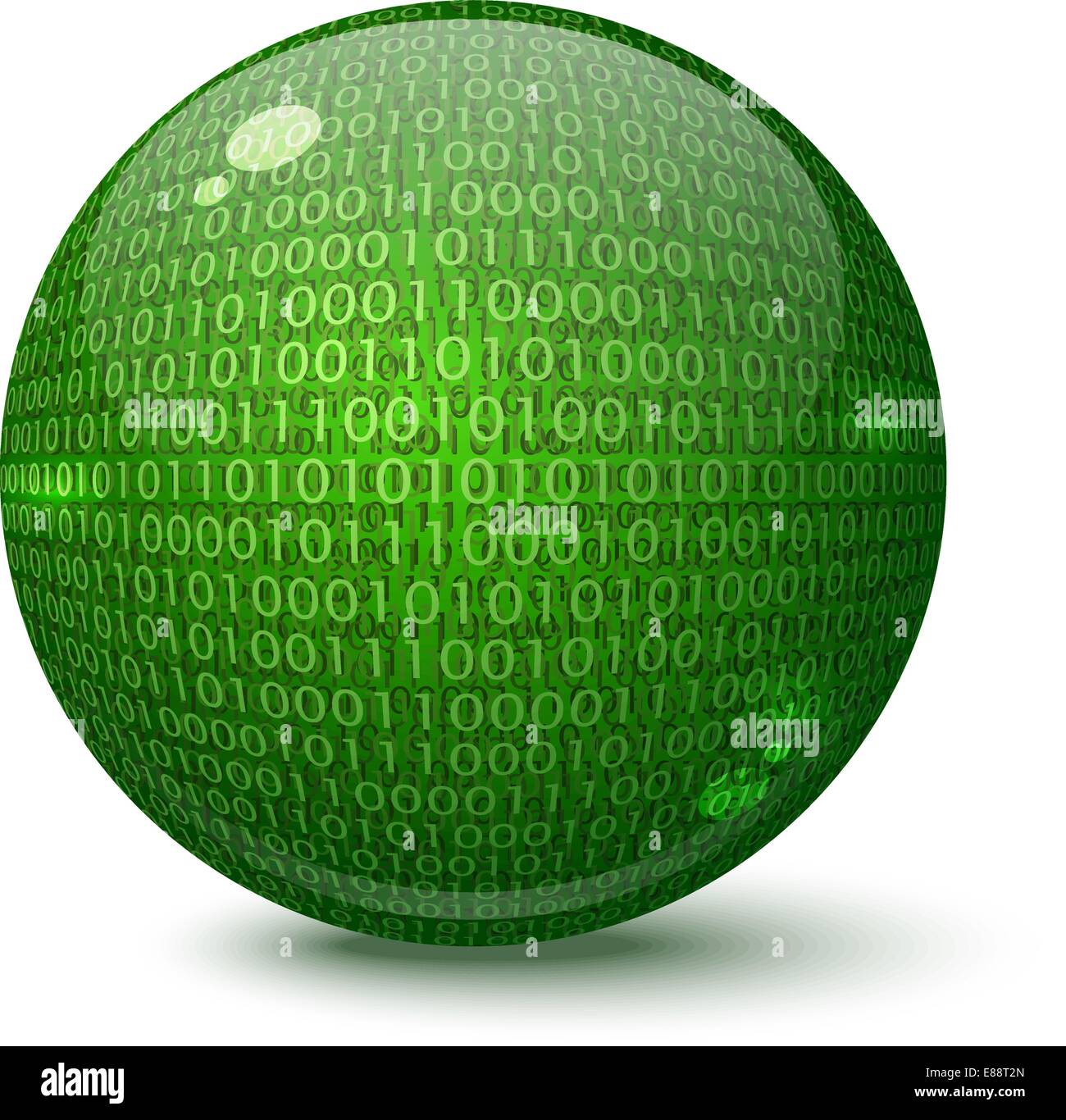 Digital green globe on a white background Stock Vector Image & Art - Alamy