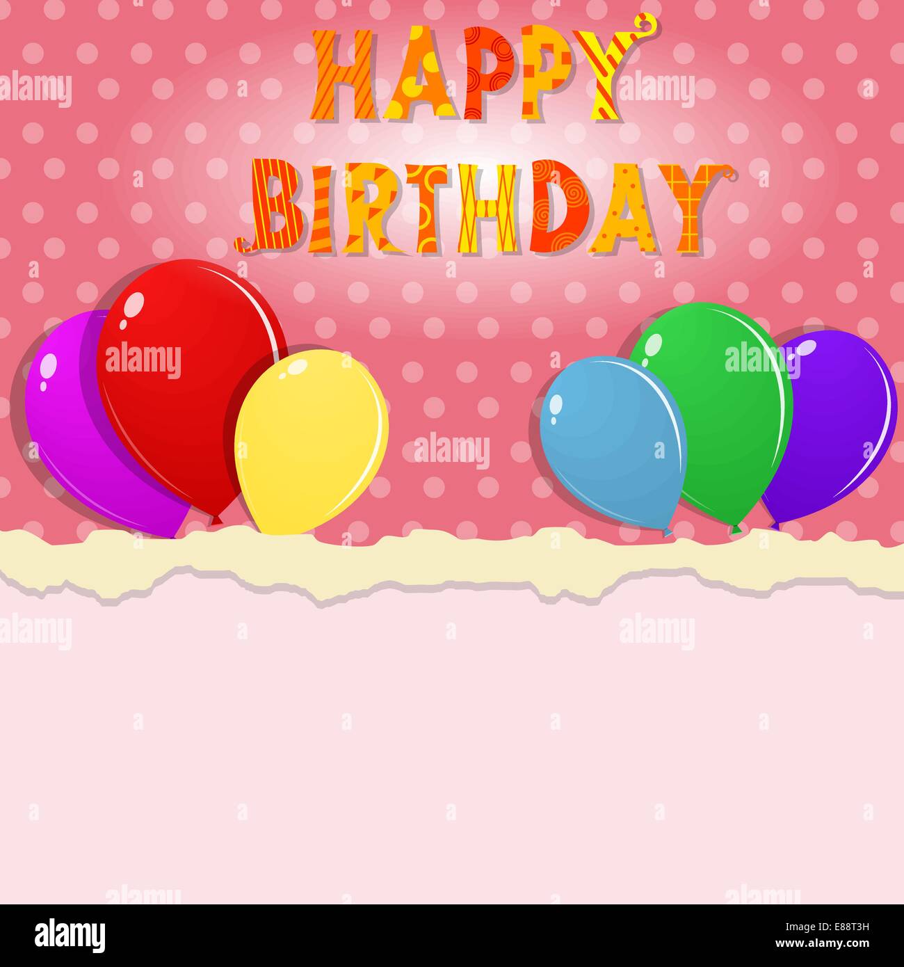 Happy birthday banner in Stock Vector Images - Alamy