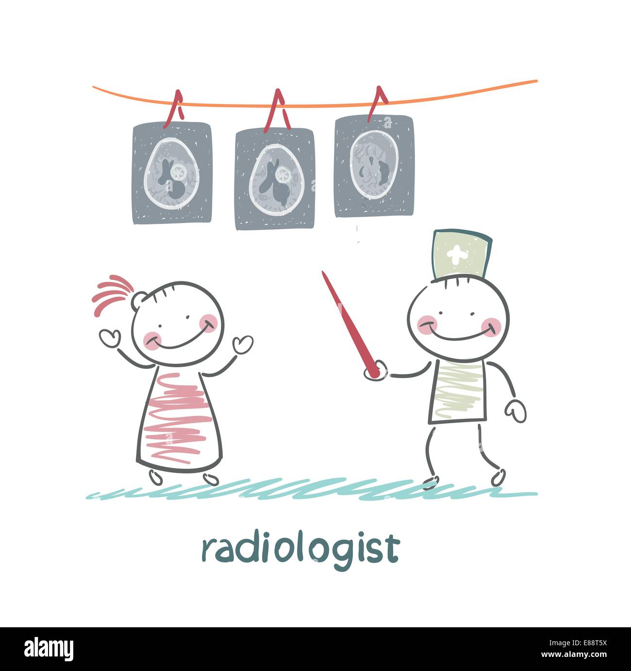 Radiology chest ray patient Stock Vector Images - Alamy