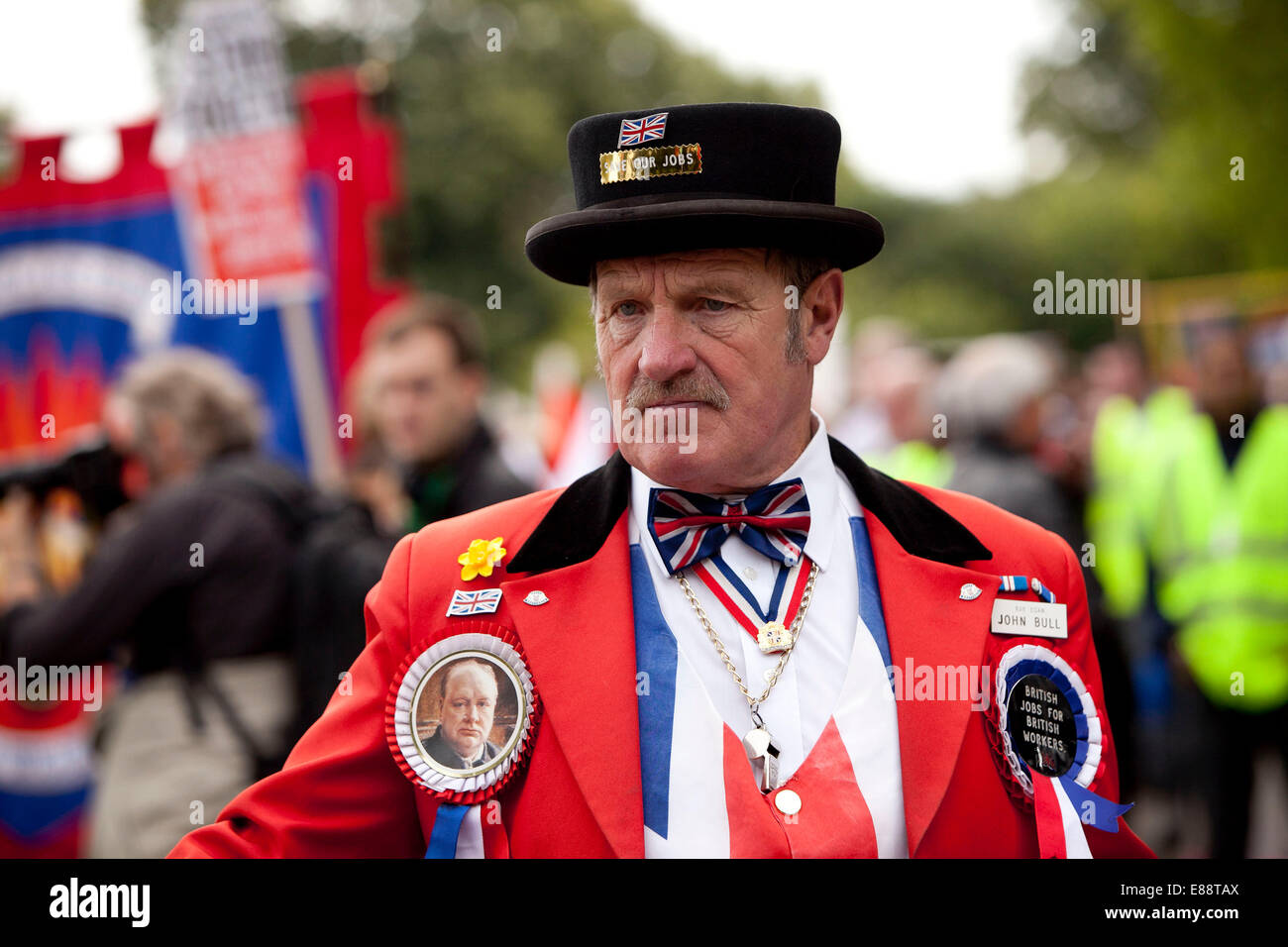 Bombardier rail factory protest in Derby Ray Egan as John Bull Stock ...