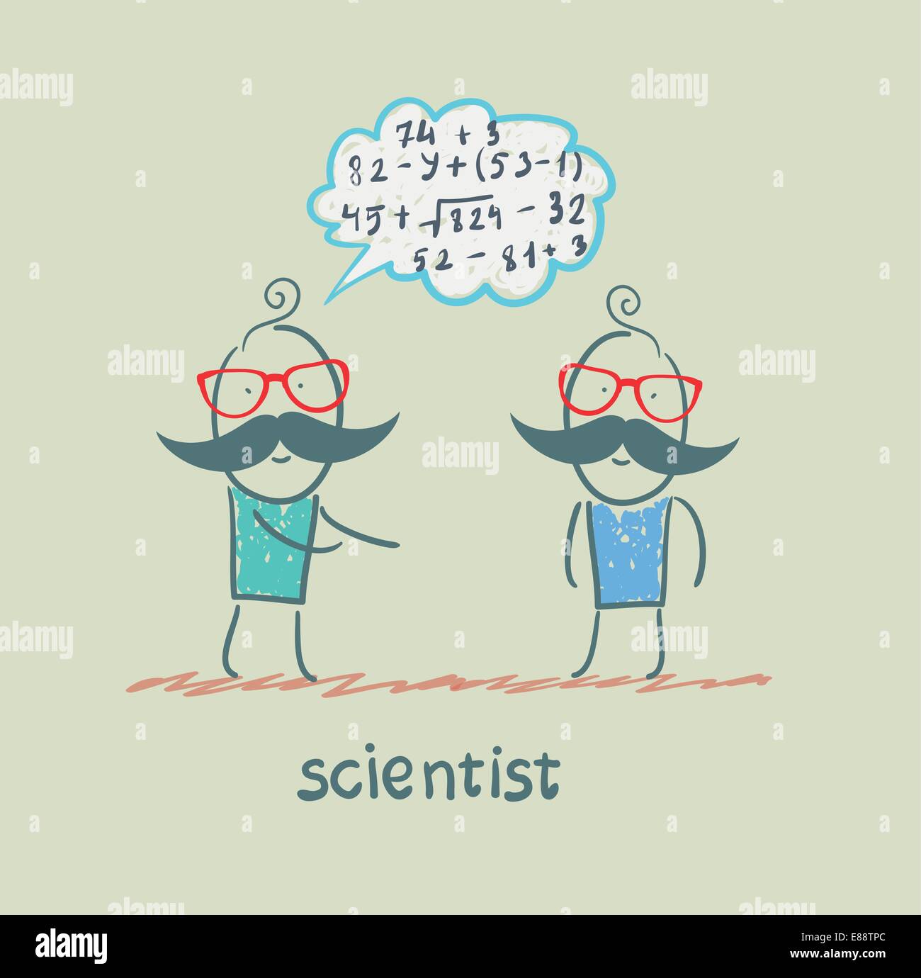 scientist says about the formulas Stock Vector Image & Art - Alamy
