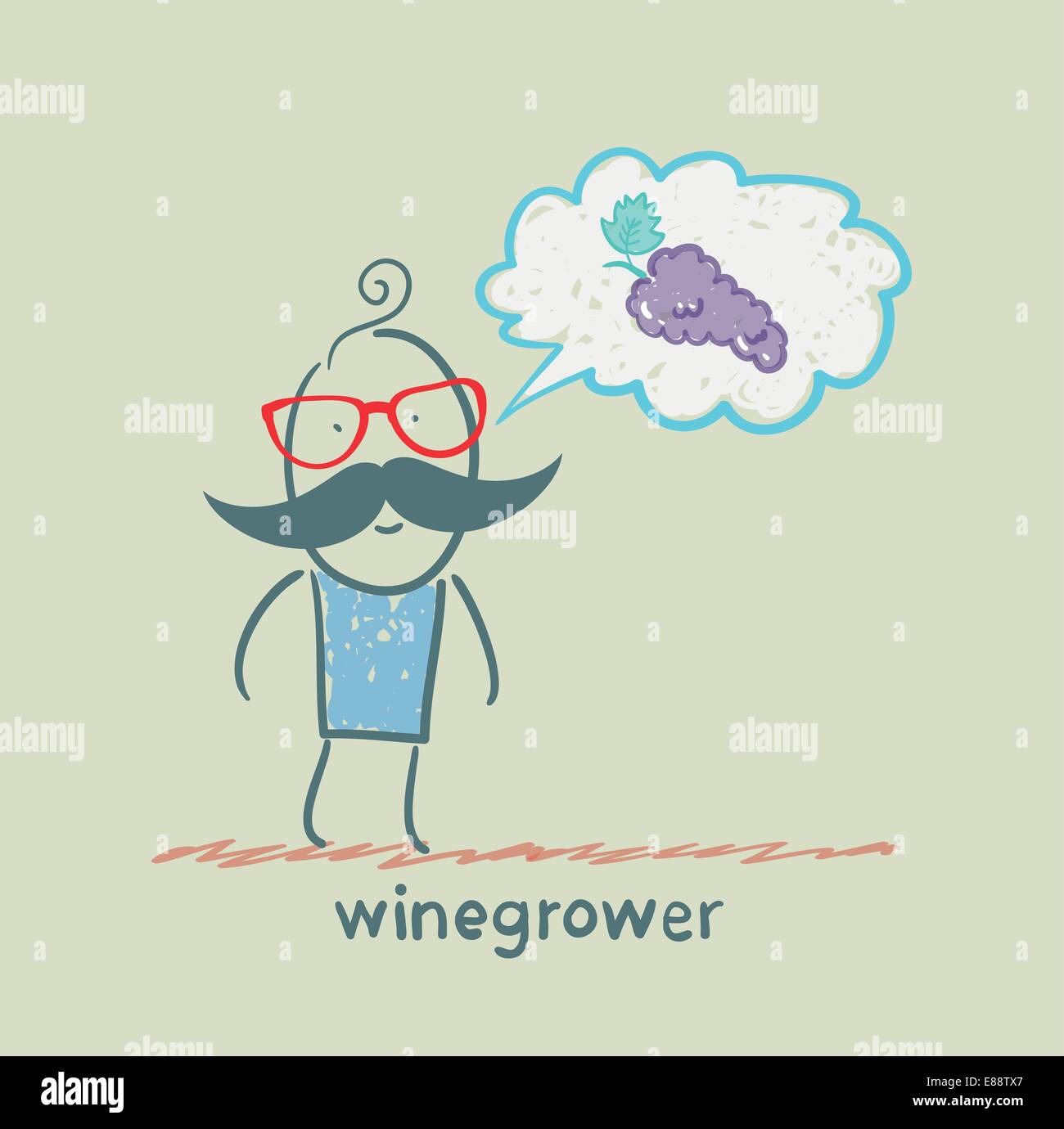 Grapes viticulture vine red Stock Vector Images - Alamy