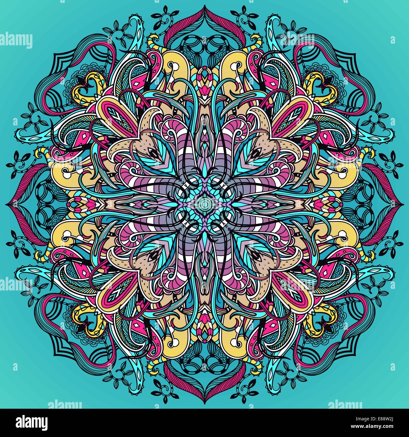 vector rich ornamental circle Stock Vector Image & Art - Alamy