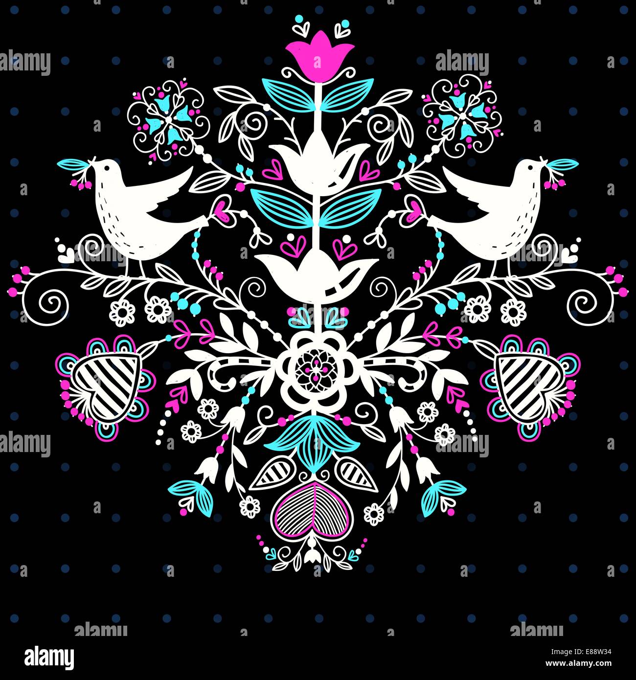 abstract vector floral background Stock Vector Image & Art - Alamy