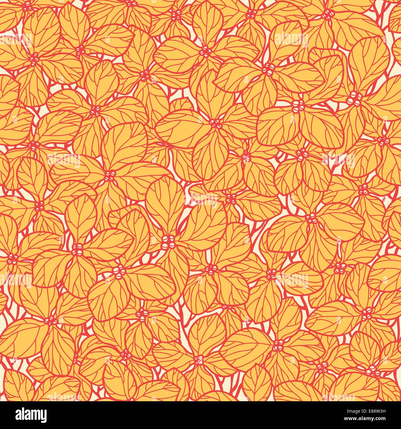 vector floral seamless pattern Stock Vector Image & Art - Alamy