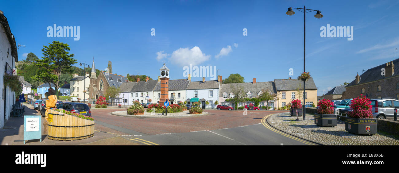 Twyn square, Usk, Monmouthshire Stock Photo - Alamy