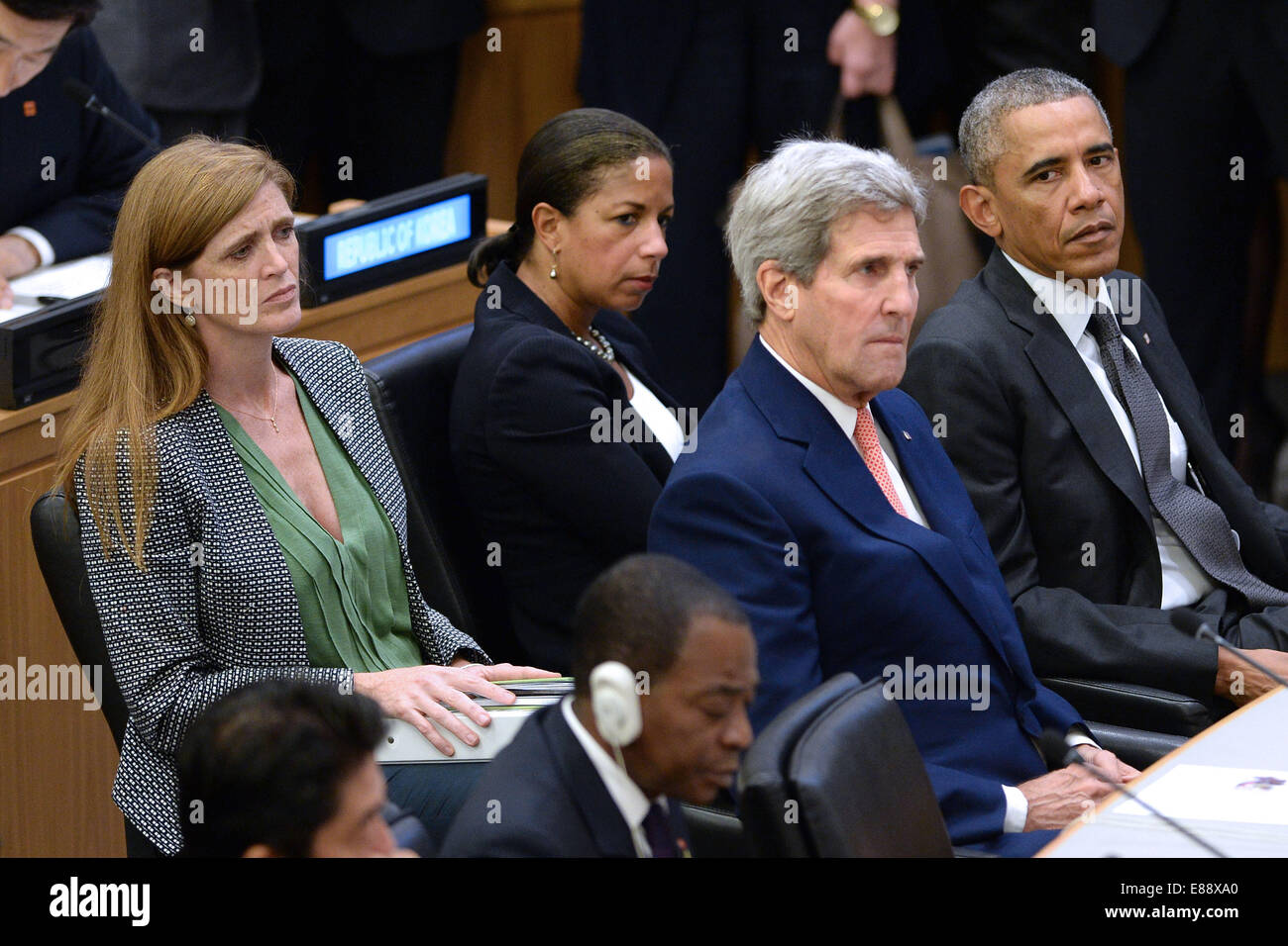 (L-R) United States Ambassador to the United Nations Samantha Power ...