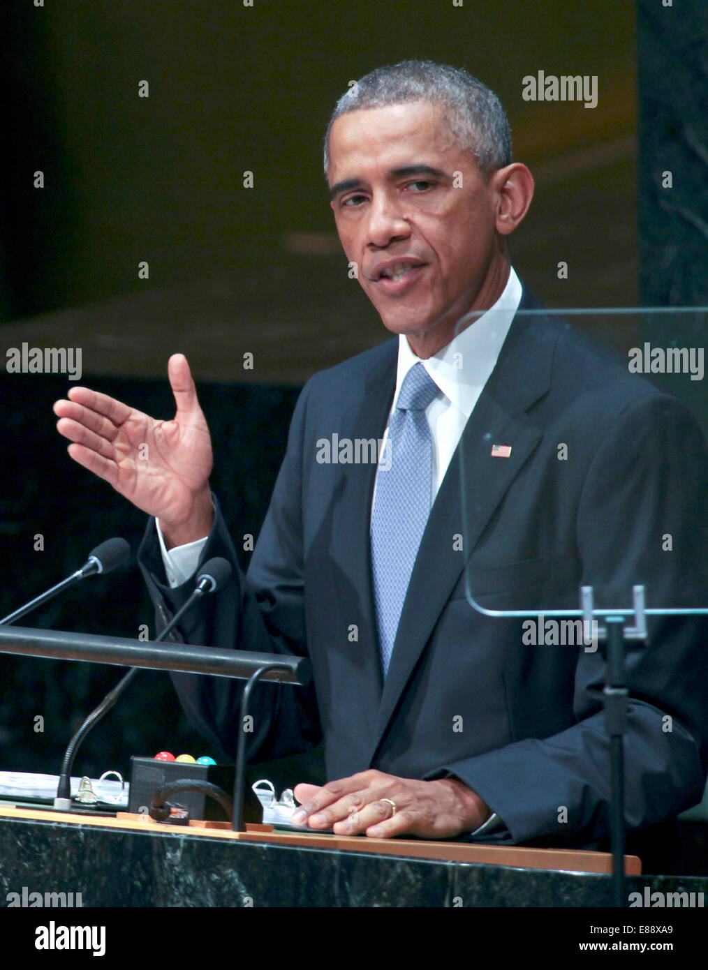 United States President Barack Obama addresses the United Nations 69th ...