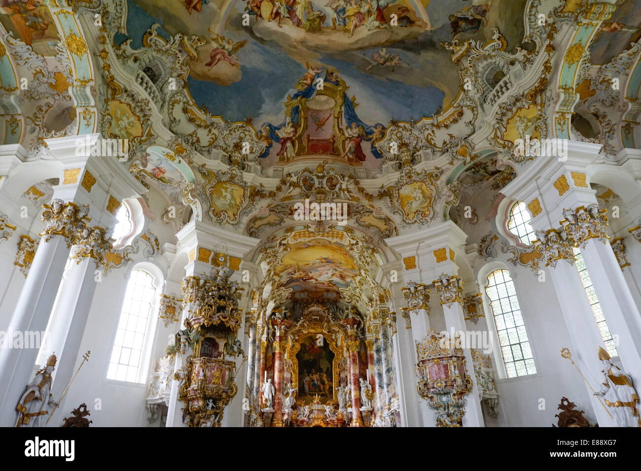 Pilgrimage church of wies interior hi-res stock photography and images ...