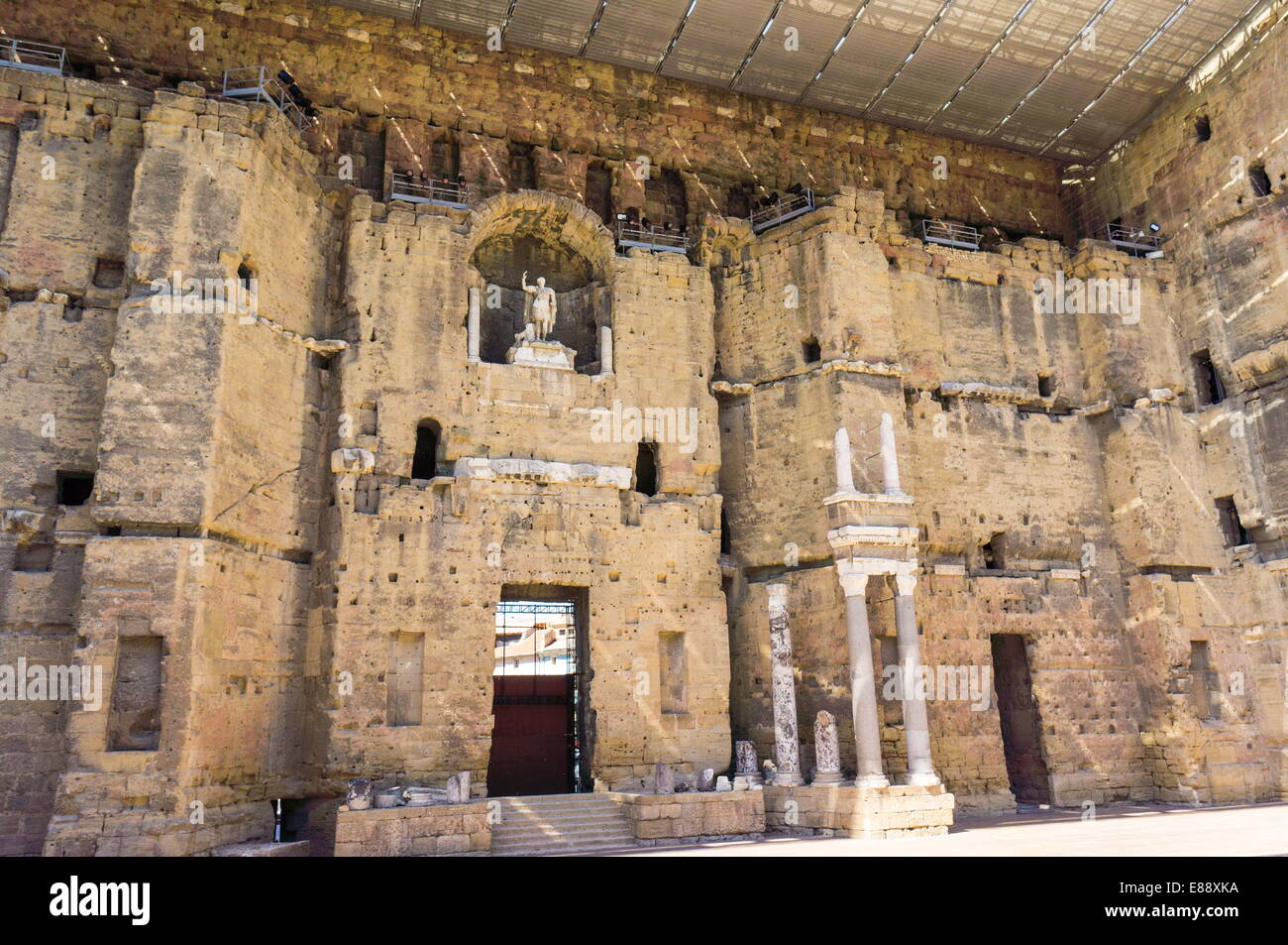 Roman amphitheatre orange hi-res stock photography and images - Alamy