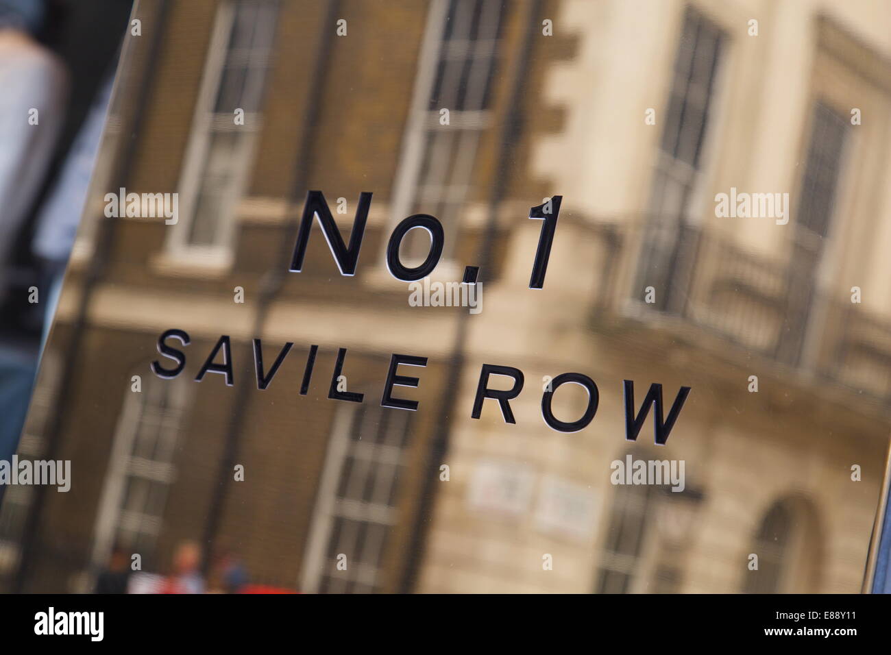 No 1 Savile Row sign, London, England, United Kingdom, Europe Stock ...