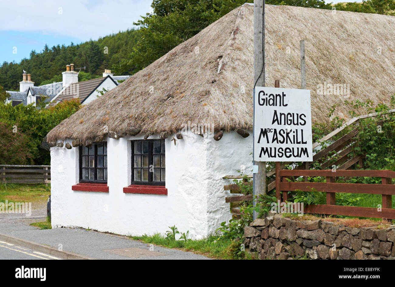 Giant Angus MacAskill Museum on Dunvegan High Street, Isle of Skye ...