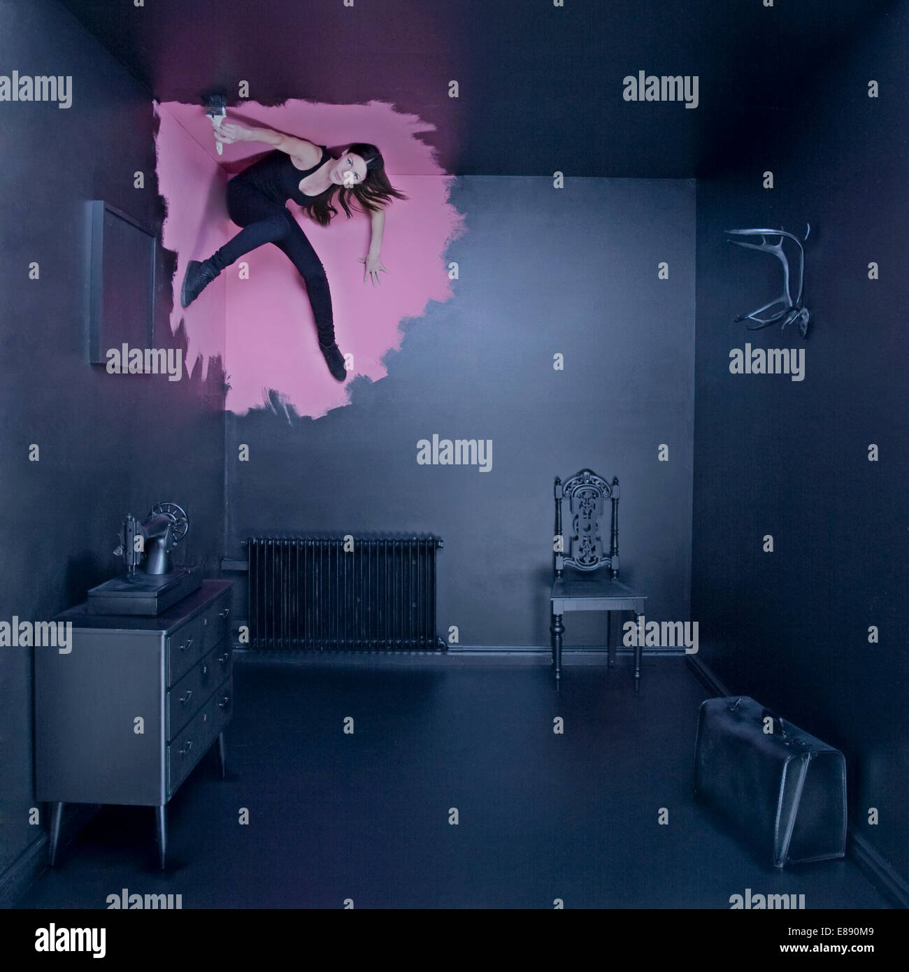 Woman trapped in room hi-res stock photography and images - Alamy