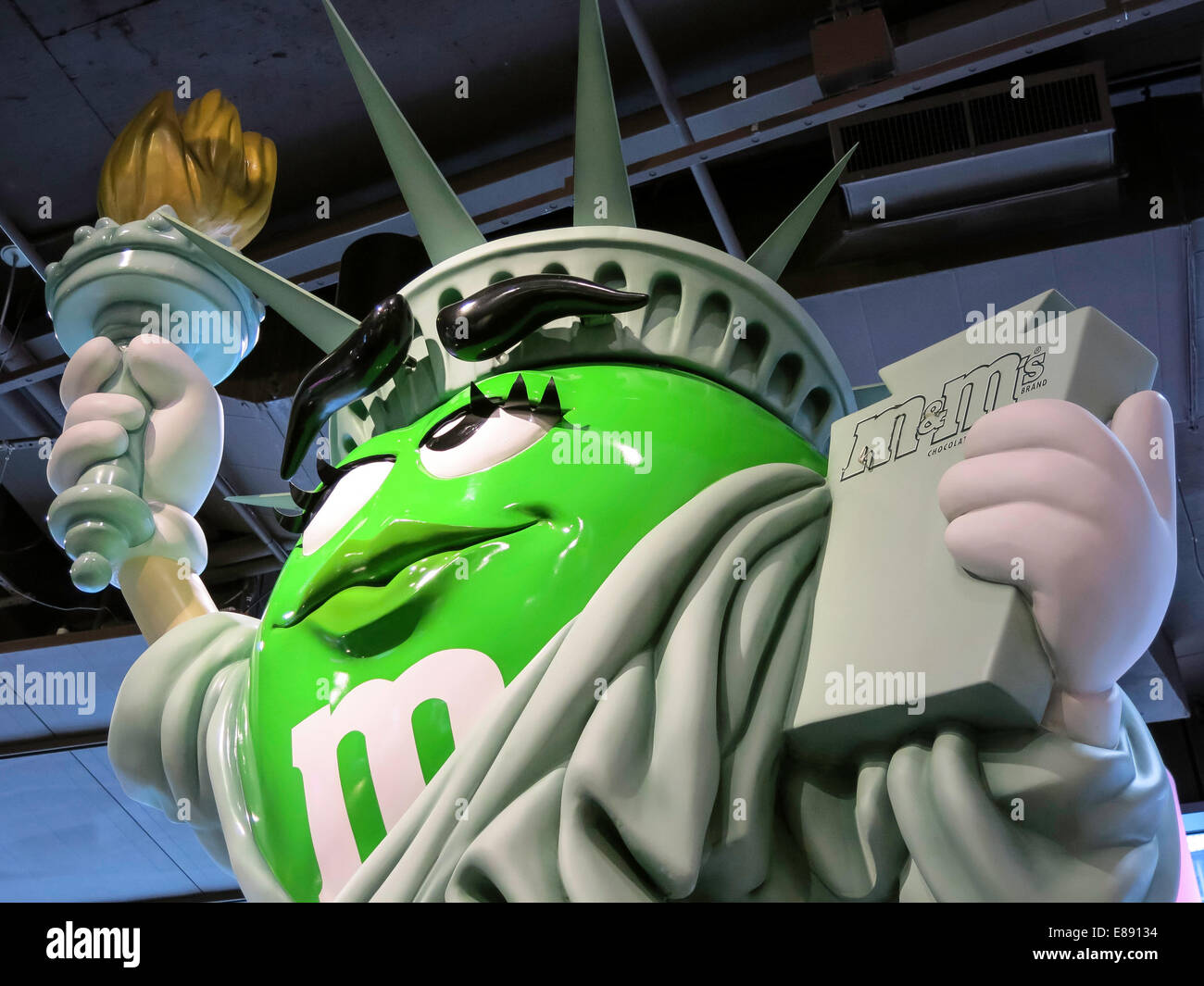 Green's Character as Plastic Statue of Liberty Candy Dispenser, M&M's ...