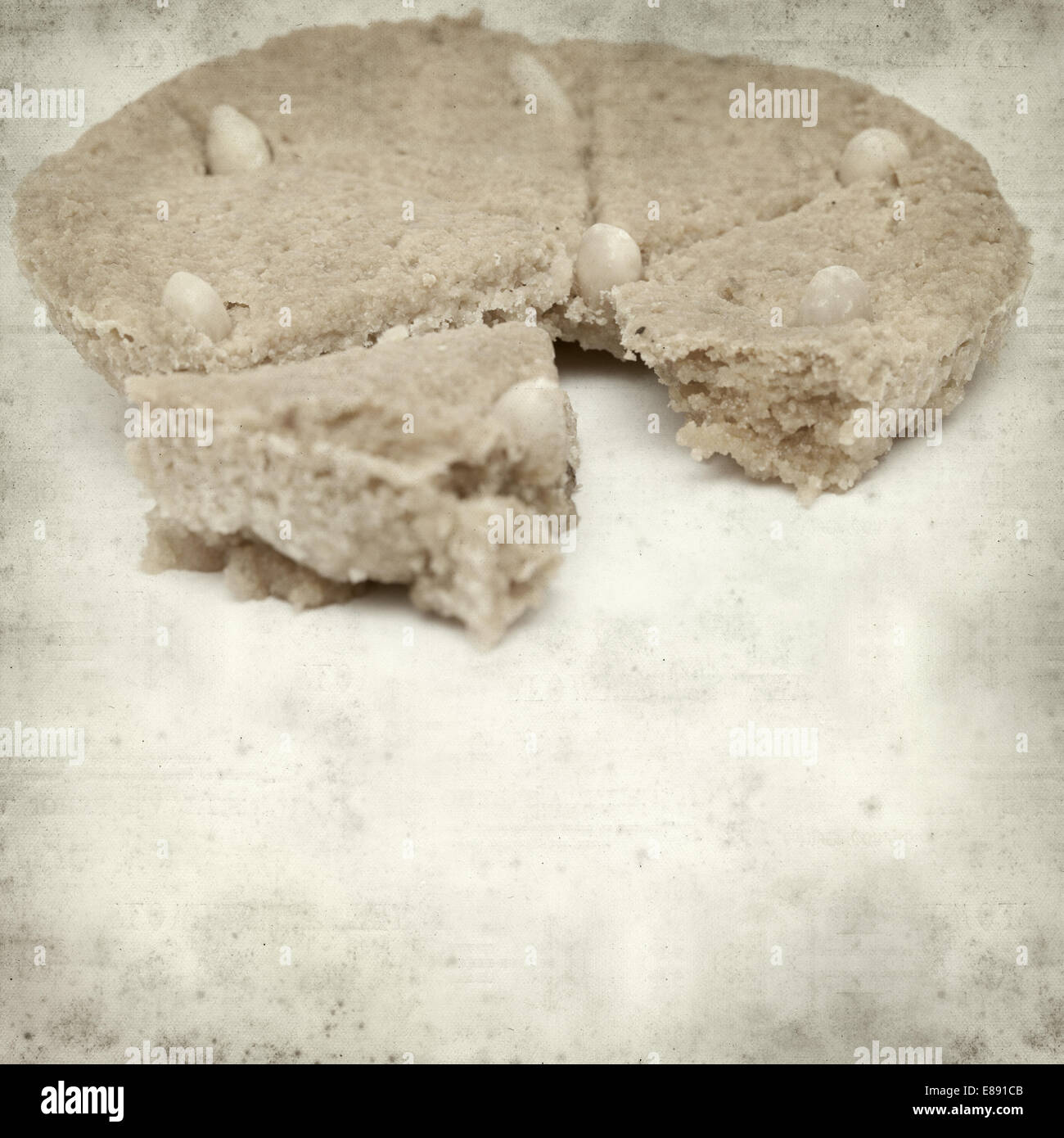 textured old paper background with soft marzipan cake Stock Photo - Alamy