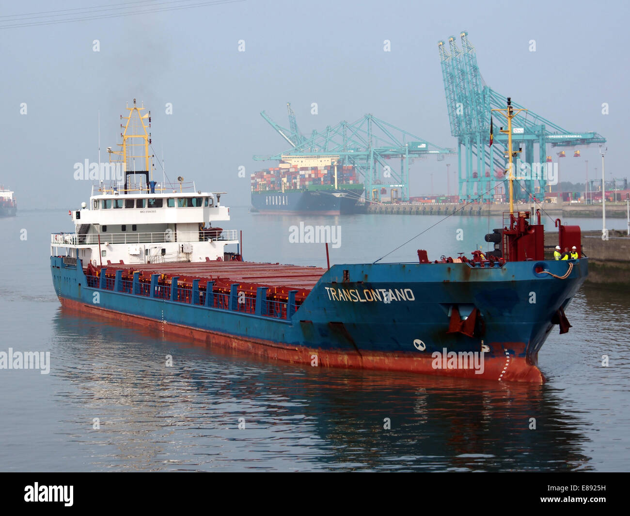 The Translontano (IMO 9199385) is a container ship operating in international waters, captured ...