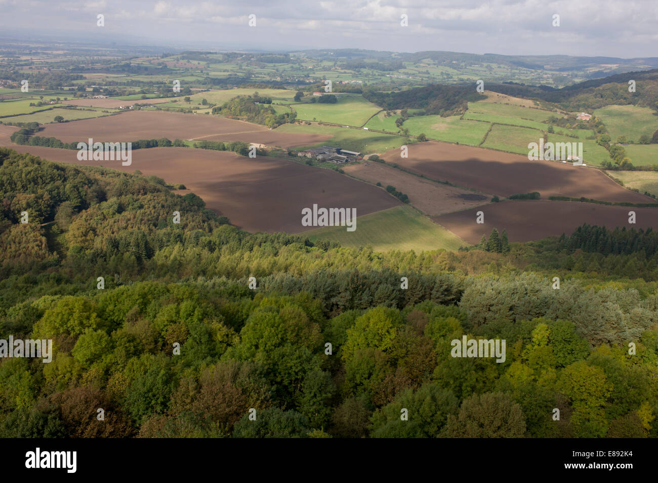 Aerial landscape looking north to hi-res stock photography and images ...