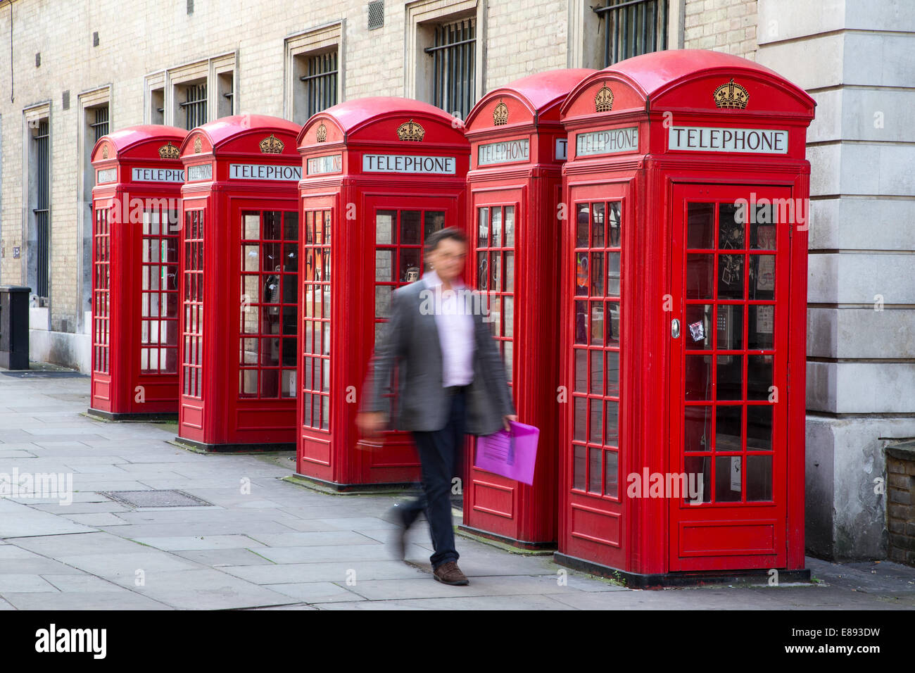 Red K2 Telephone Boxes designed by Sir Giles Gilbert Scott Broad Court ...