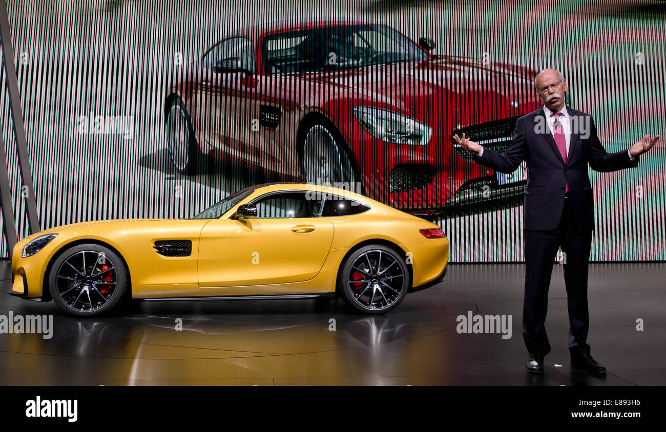 Paris, France. 2nd Oct, 2014. Dieter Zetsche, CEO of Mercedes-Benz ...