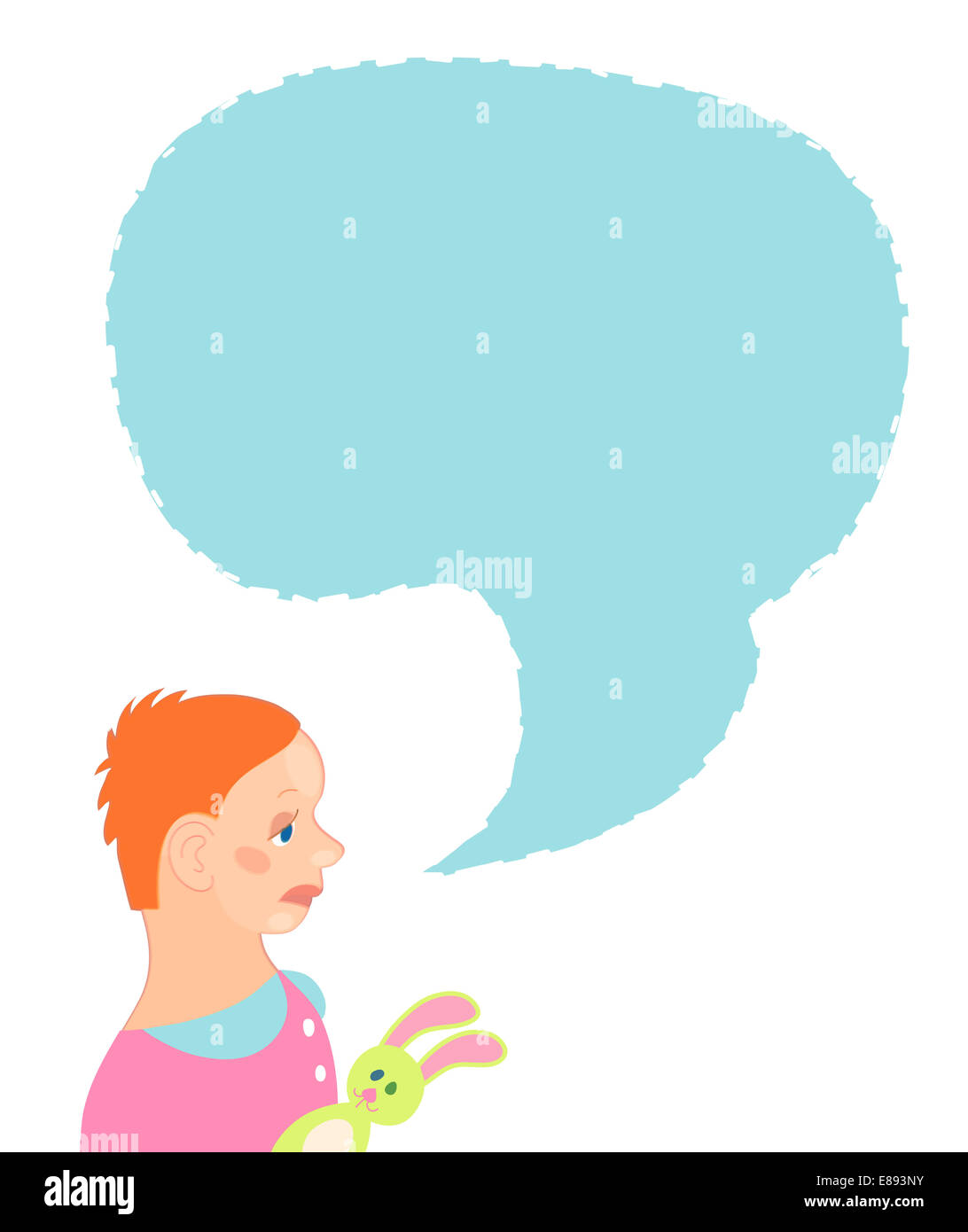 Cartoon female head bubble hi-res stock photography and images - Alamy