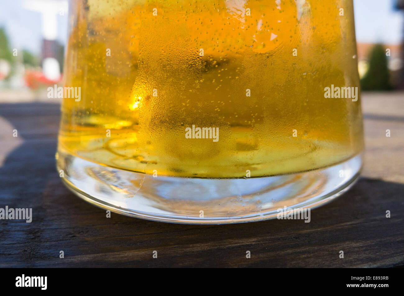 Glass of cold lager Stock Photo - Alamy