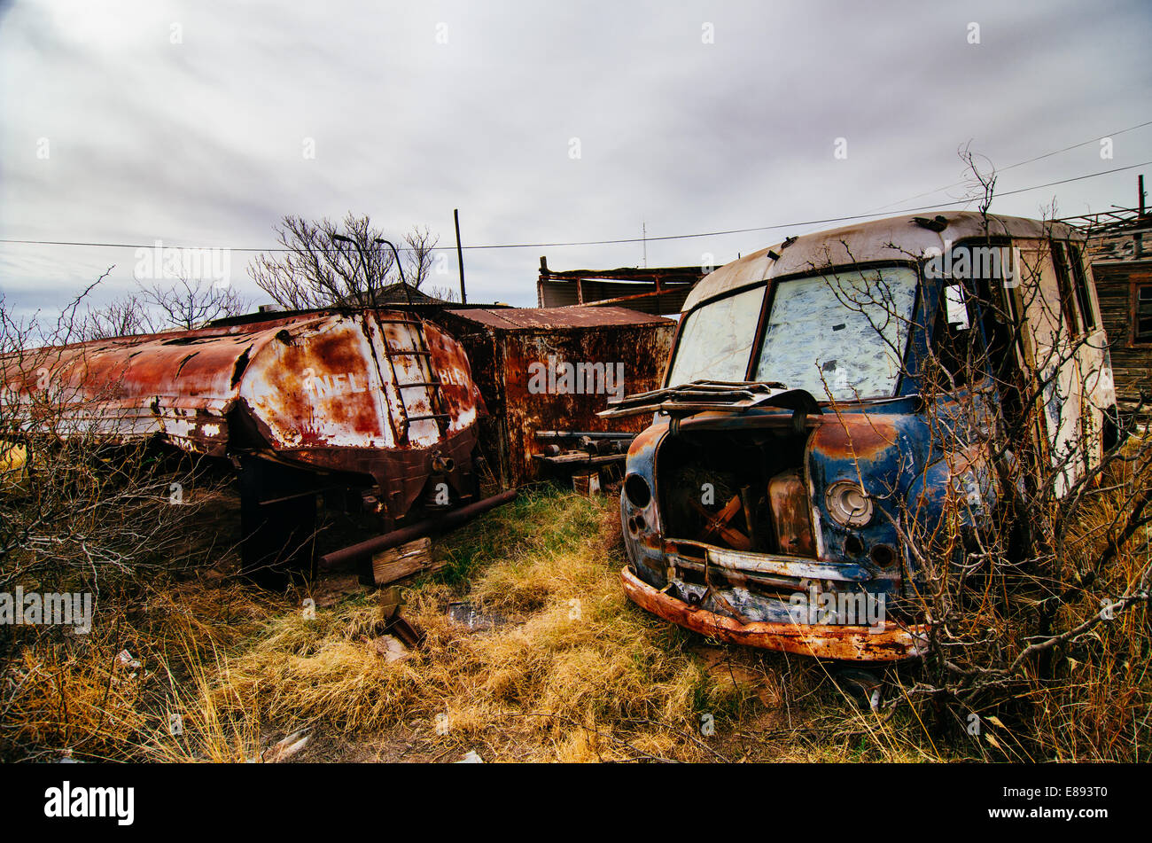 ghost town in new mexico Stock Photo - Alamy