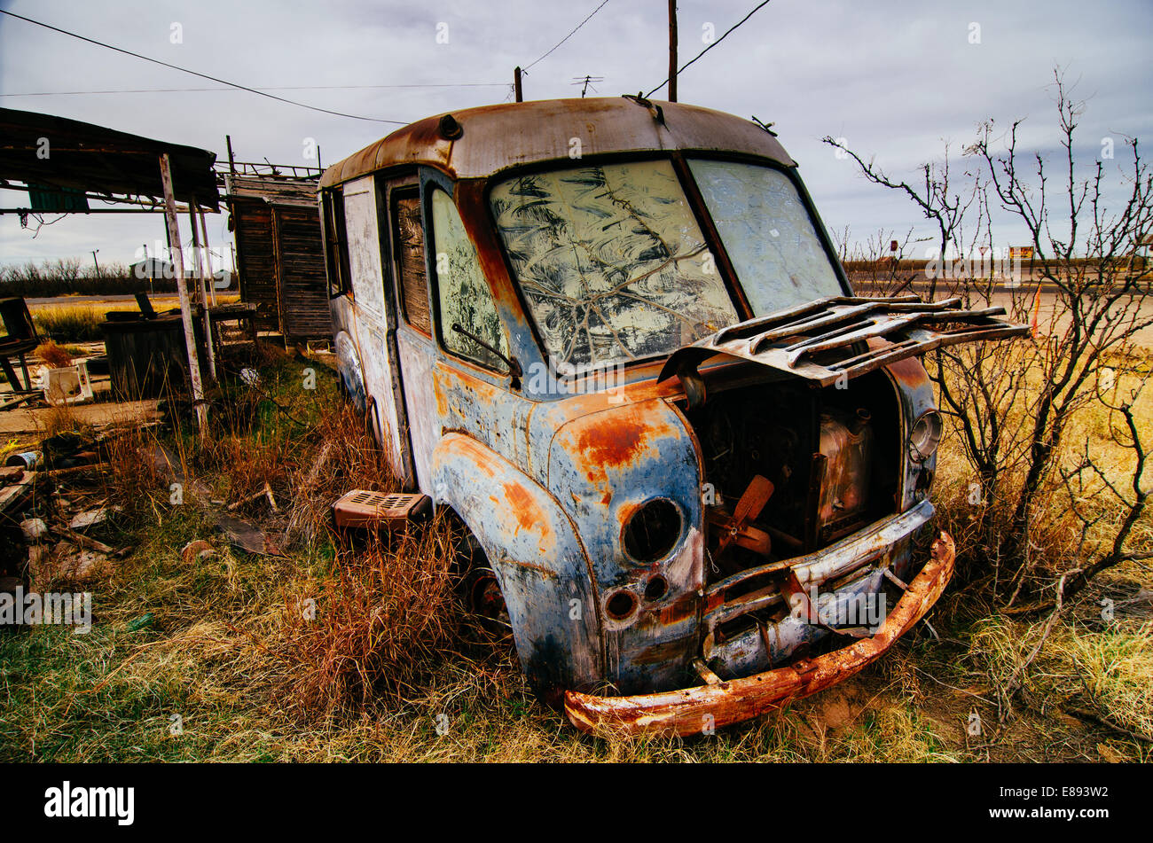 ghost town in new mexico Stock Photo - Alamy