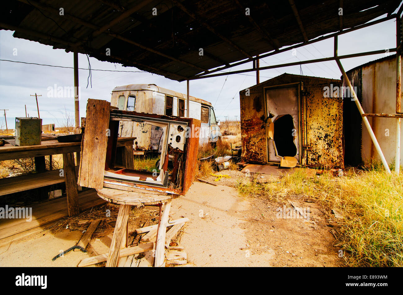 ghost town in new mexico Stock Photo - Alamy