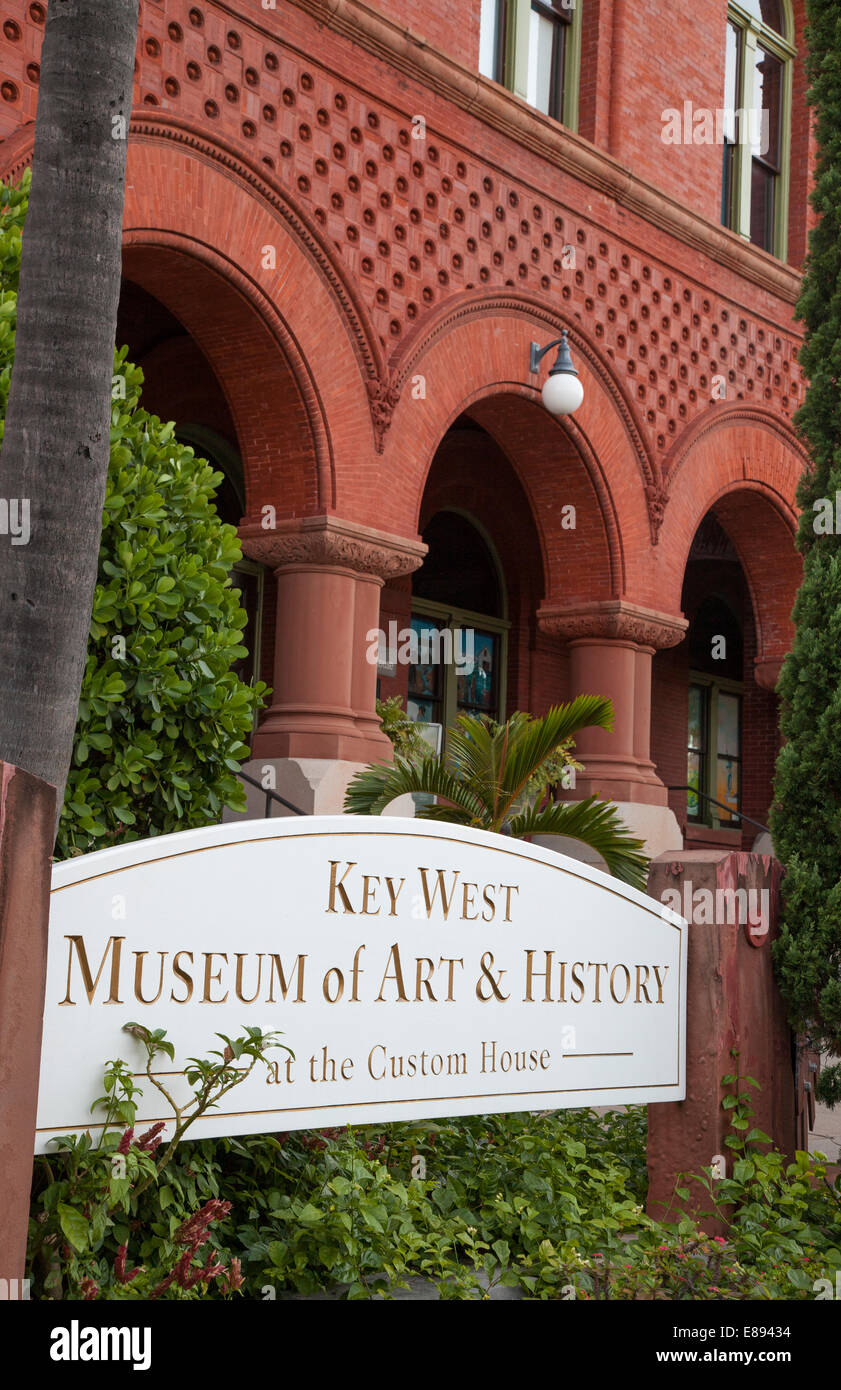 Key West Museum of Art and History Key West in the Florida Keys Stock ...