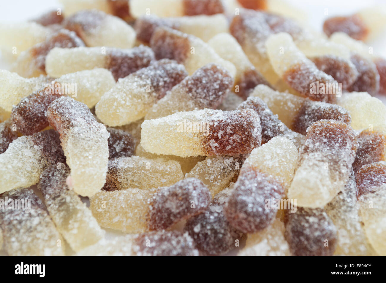 chewy sugary sweets - fizzy cola candy Stock Photo - Alamy