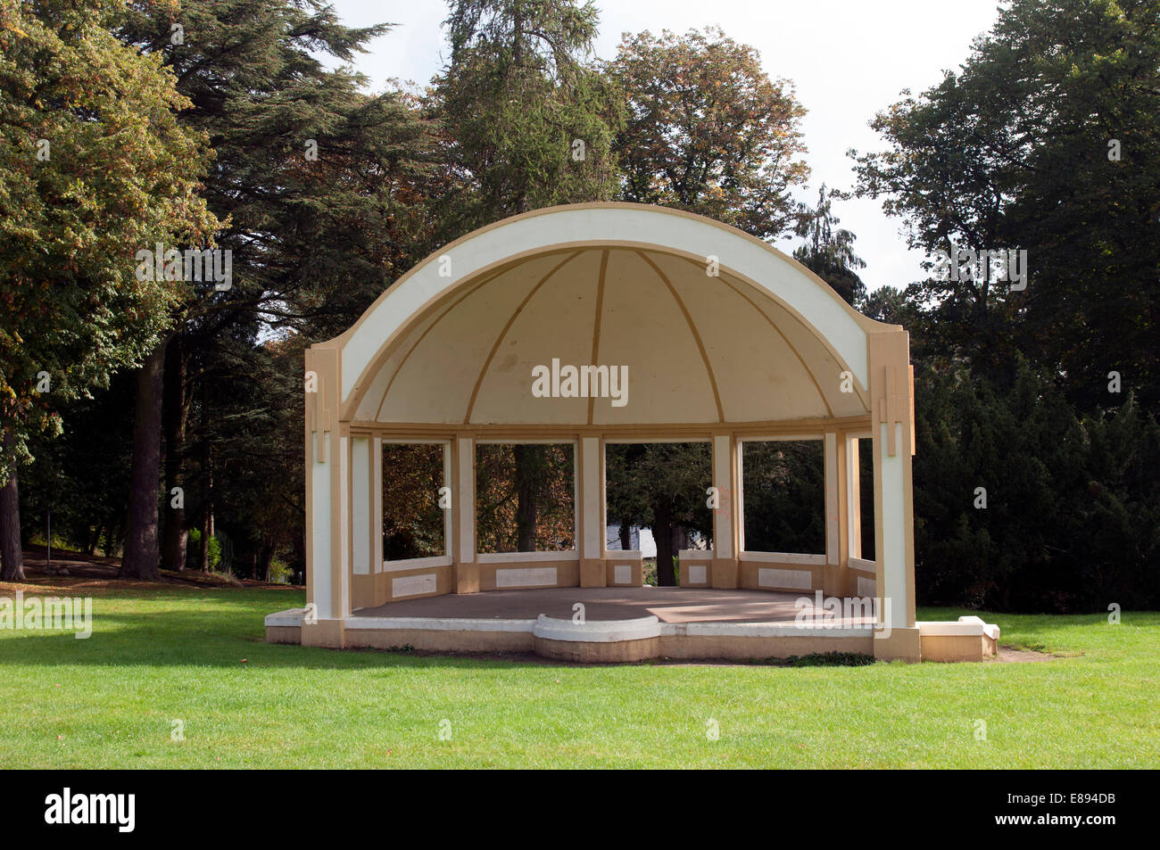 The bandstand, Brinton Park, Kidderminster, Worcestershire, England, UK ...
