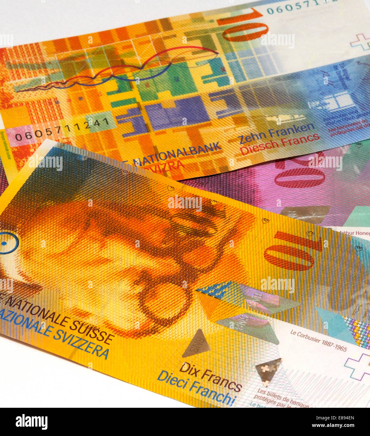 Swiss Franc Bank Notes Stock Photo - Alamy