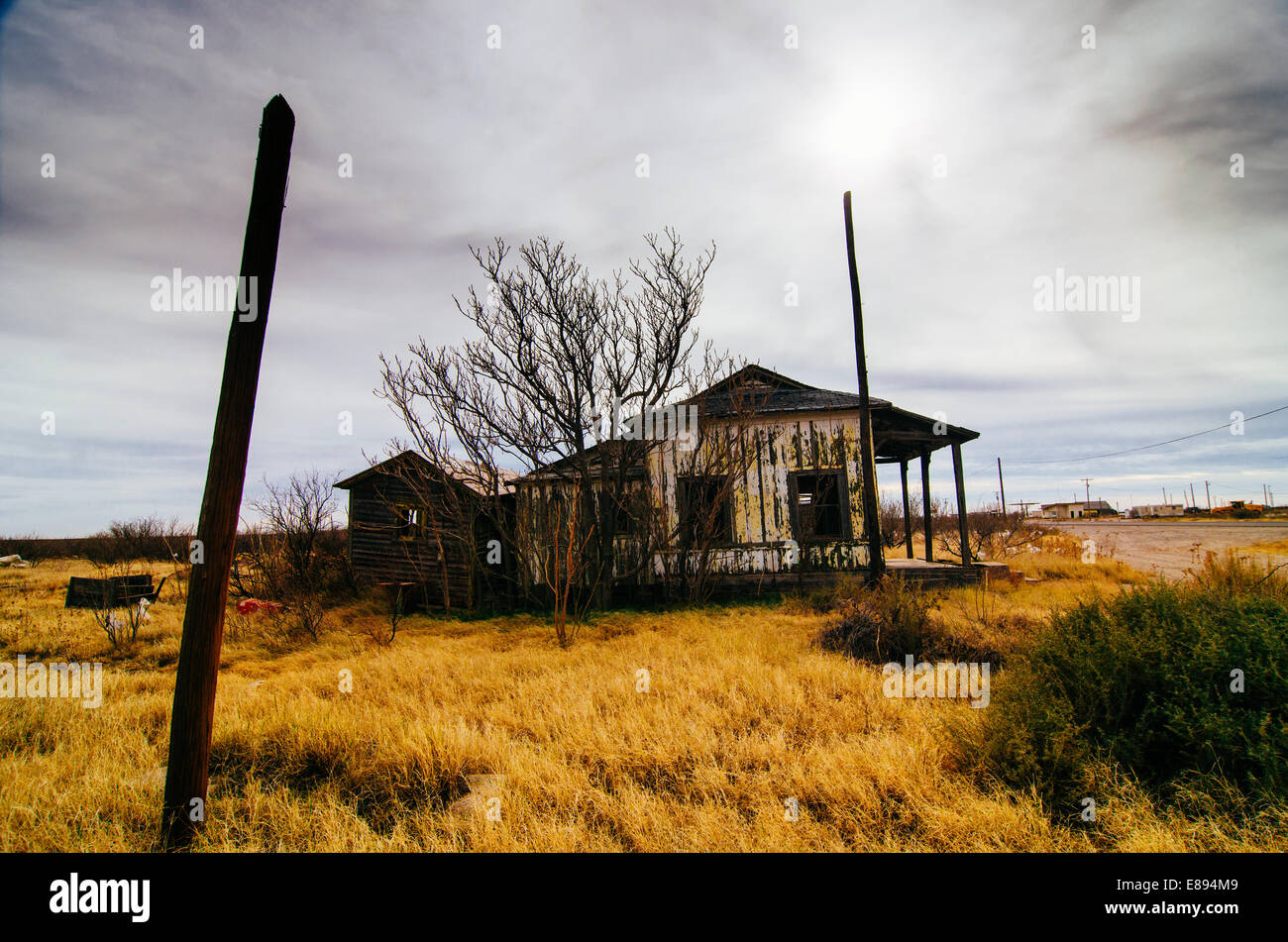 ghost town in new mexico Stock Photo - Alamy