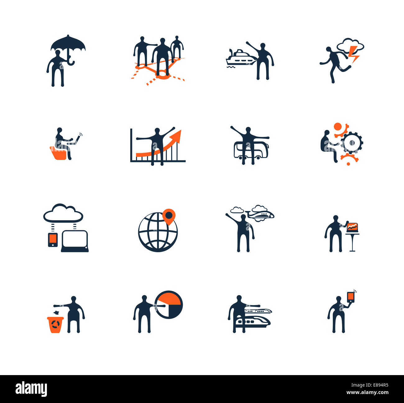 People icons vector hi-res stock photography and images - Alamy
