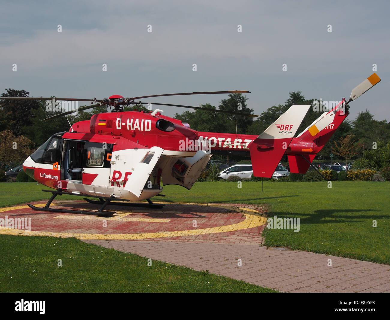 D-HAID, a Messerschmitt BC3B6lkow-Blohm BK-117 B2 helicopter, operated ...