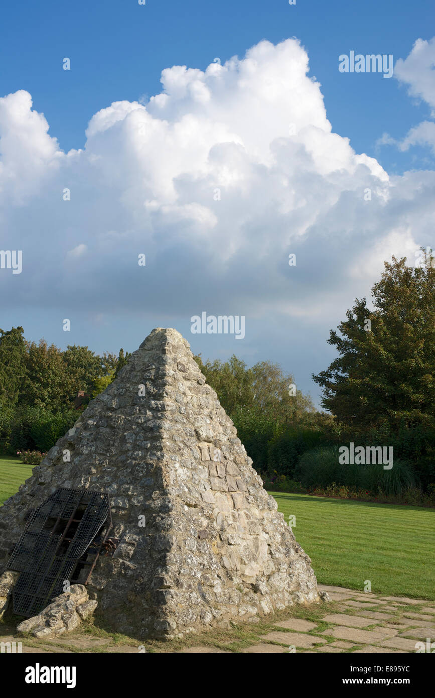 Towering Cumulus Clouds over Reigate Castle Grounds and the entrance to ...