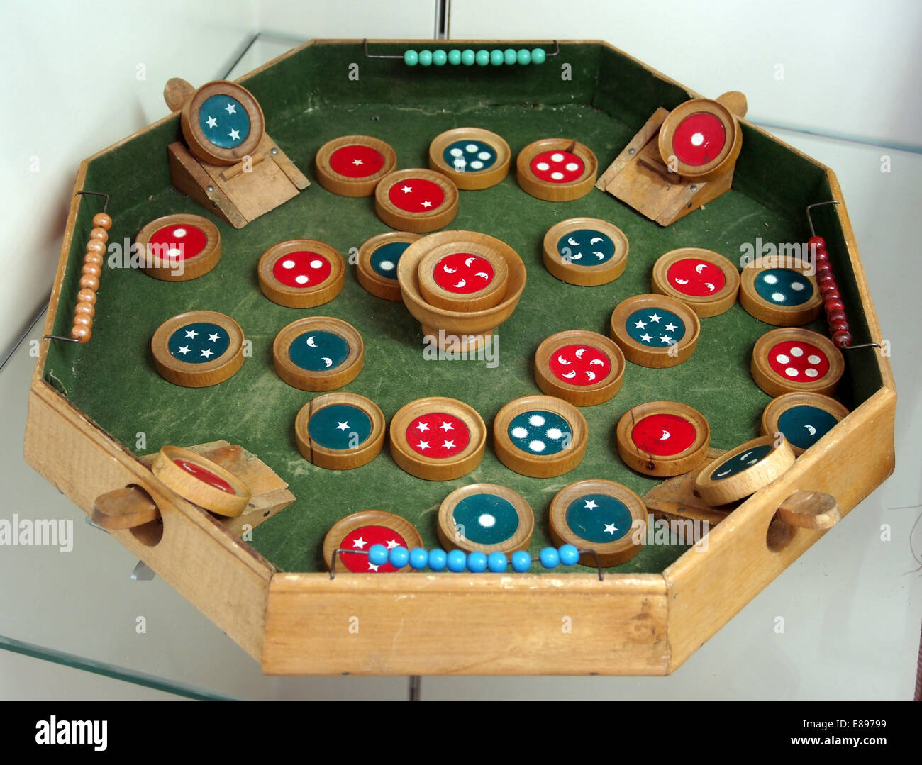 A very old game on display at the Musée du Jouet de Colmar. This ...