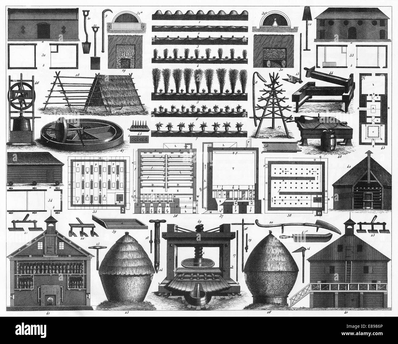 Straw agriculture crop Black and White Stock Photos & Images - Alamy