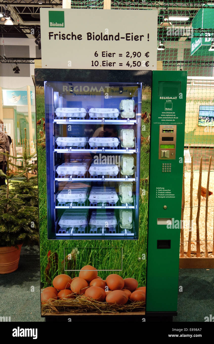 Berlin, Germany, eggs for sale from a vending machine Stock Photo - Alamy