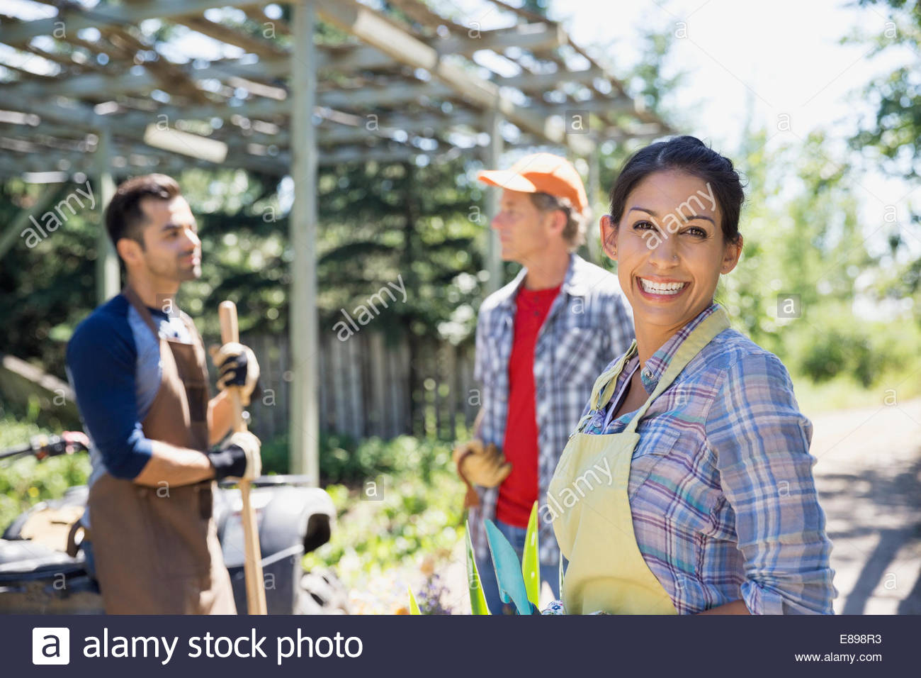 Half length smiling posing hi-res stock photography and images - Alamy