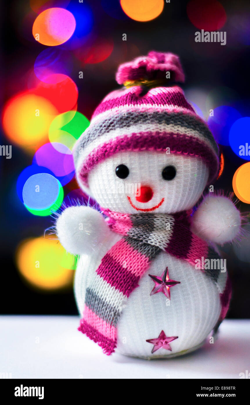 Cute pink christmas toy hi-res stock photography and images - Alamy