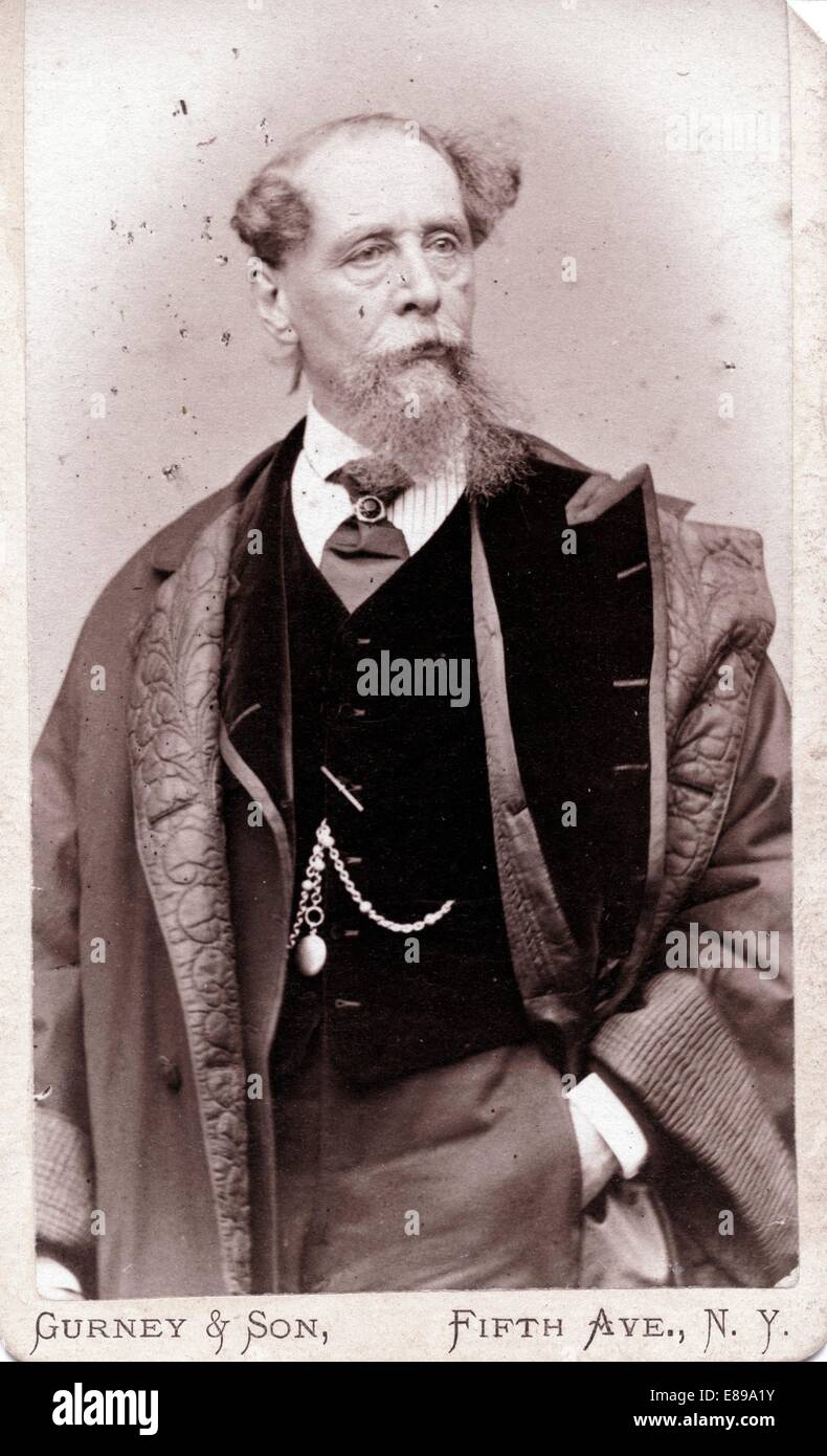 Charles Dickens, ca 1867, by J. Gurney & Son Stock Photo - Alamy
