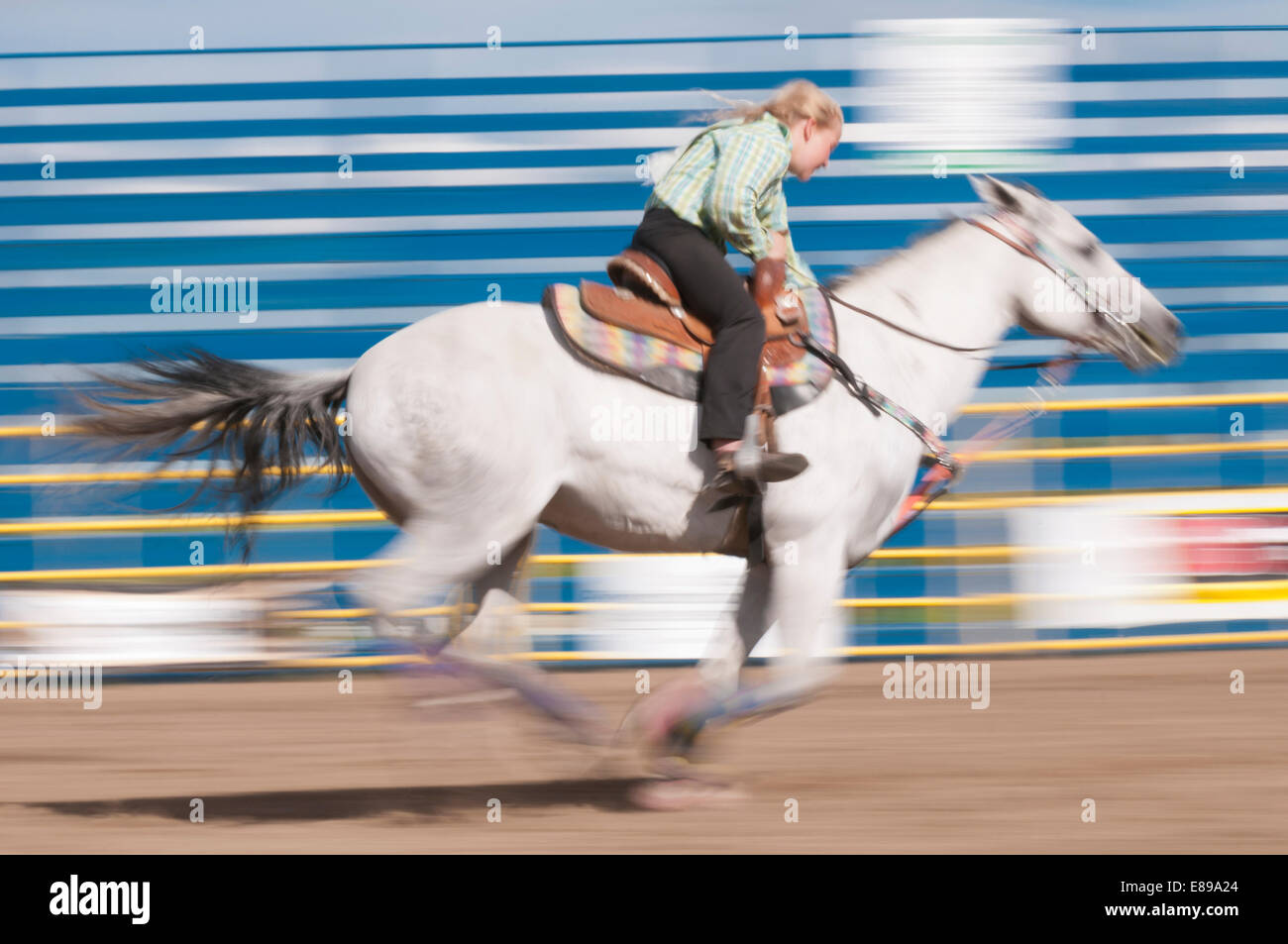 Young woman rodeo hi-res stock photography and images - Alamy