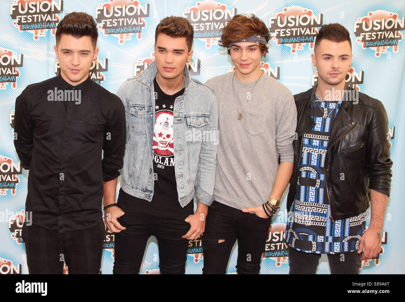 Birmingham, UK. Union J - backstage at the Fusion Festival, Cofton Park ...