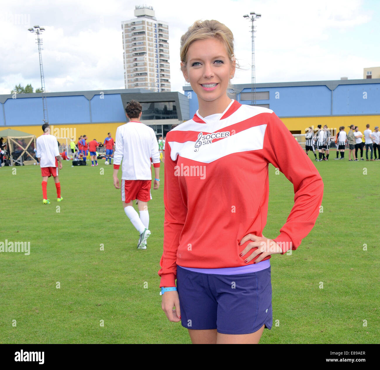 London, UK. Rachel Riley at Soccer Sixfest at Mile End Park, Mile End ...