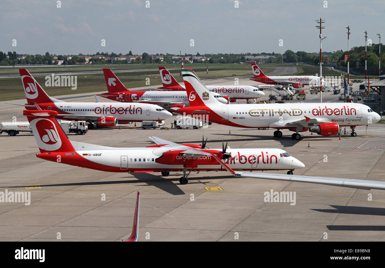Berlin, Germany, aircraft of Air Berlin Stock Photo - Alamy