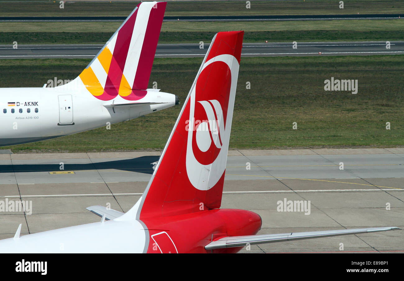Berlin, Germany, Heckfluegel machines Air Berlin and German Wings Stock ...