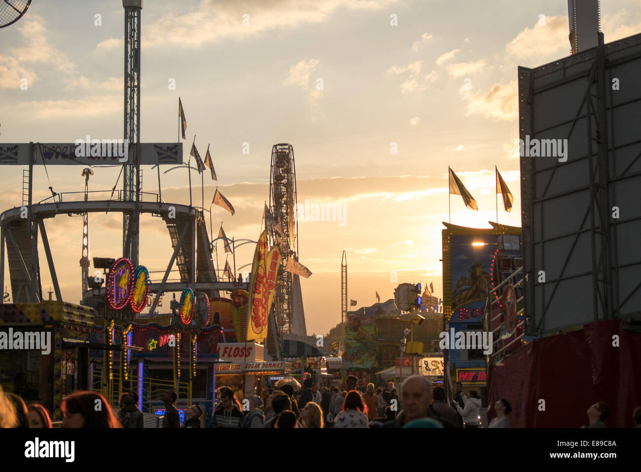 Nottingham, Hyson Green, UK.2nd October 2014. People flock to the ...