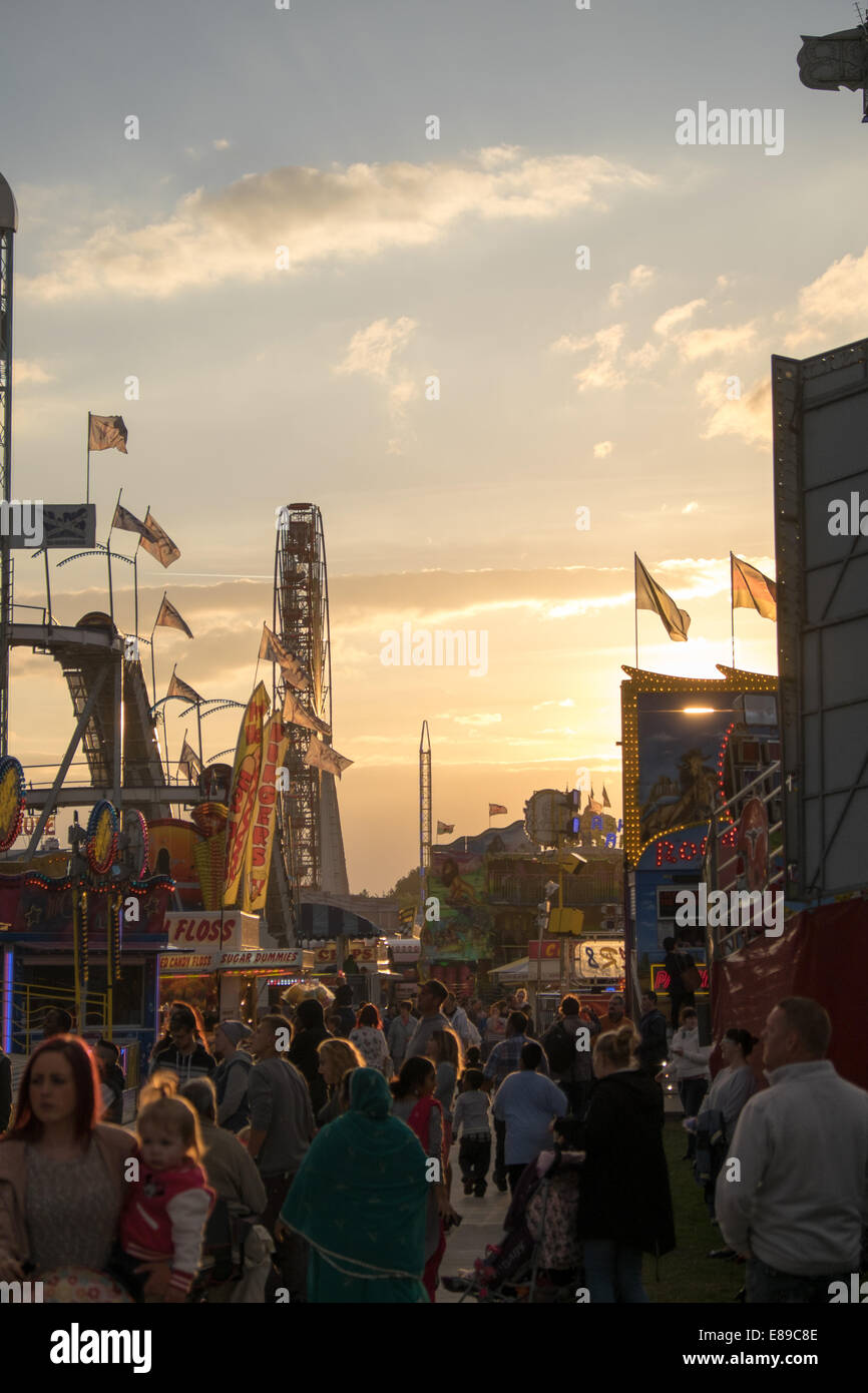 Nottingham, Hyson Green, UK.2nd October 2014. People flock to the ...