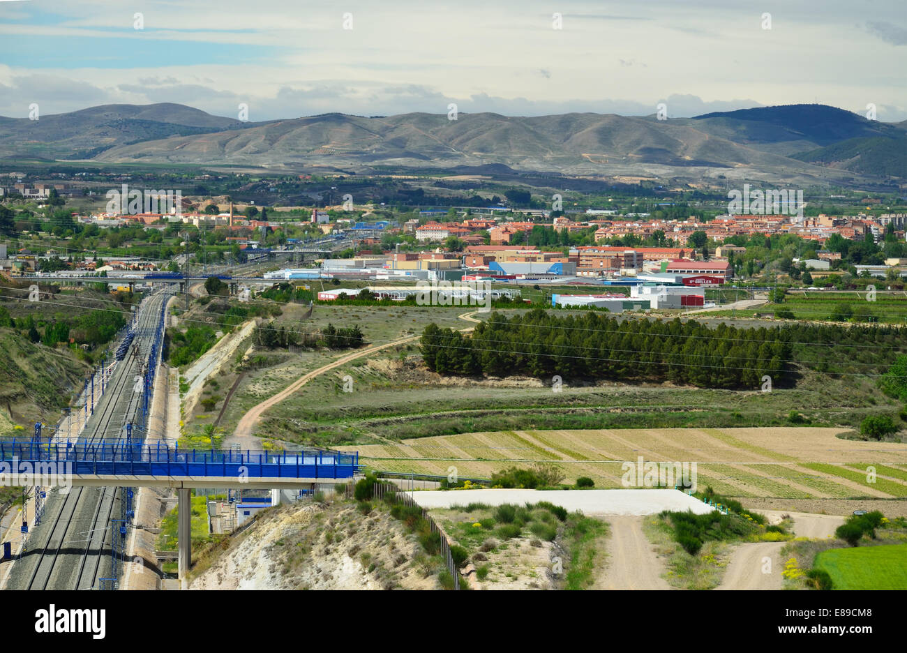 Spring view of the Spanish region Aragon Stock Photo - Alamy